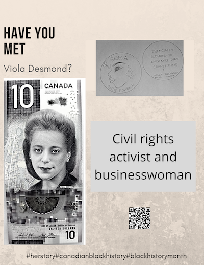 VIOLA DESMOND – Black History Month Posters from IAM Local 2323 – IAMAW