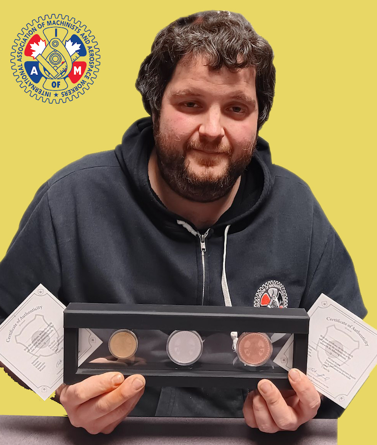 LL2707 member Daniel Bona wins Commemorative Coins – IAM Union | IAM Le ...